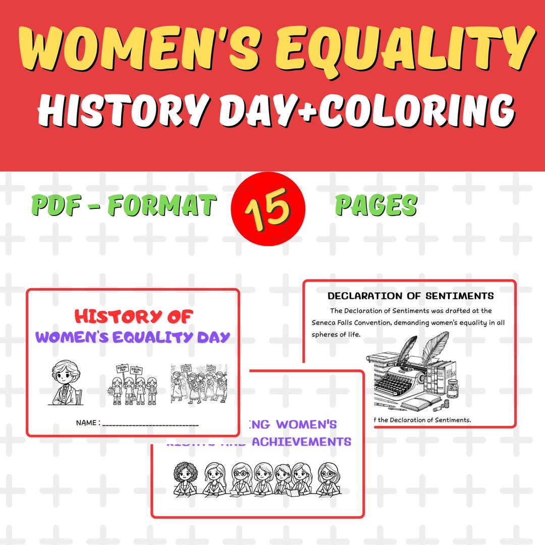 Women's Equality History Day+coloring Pages for Kids | Women's Equality ...