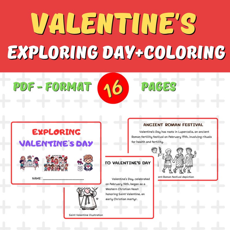 Exploring Valentine's Day+coloring Pages for Kids - Etsy