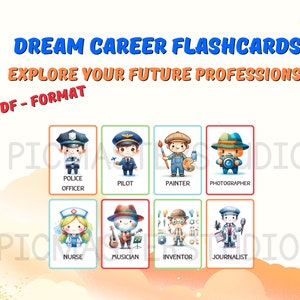 Occupation Flashcards for Kids: Discover Exciting Jobs Fun & - Etsy