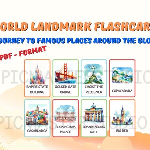 Exciting Bundle of 139 Flashcards for Kids: Sports, Landmarks, Science ...