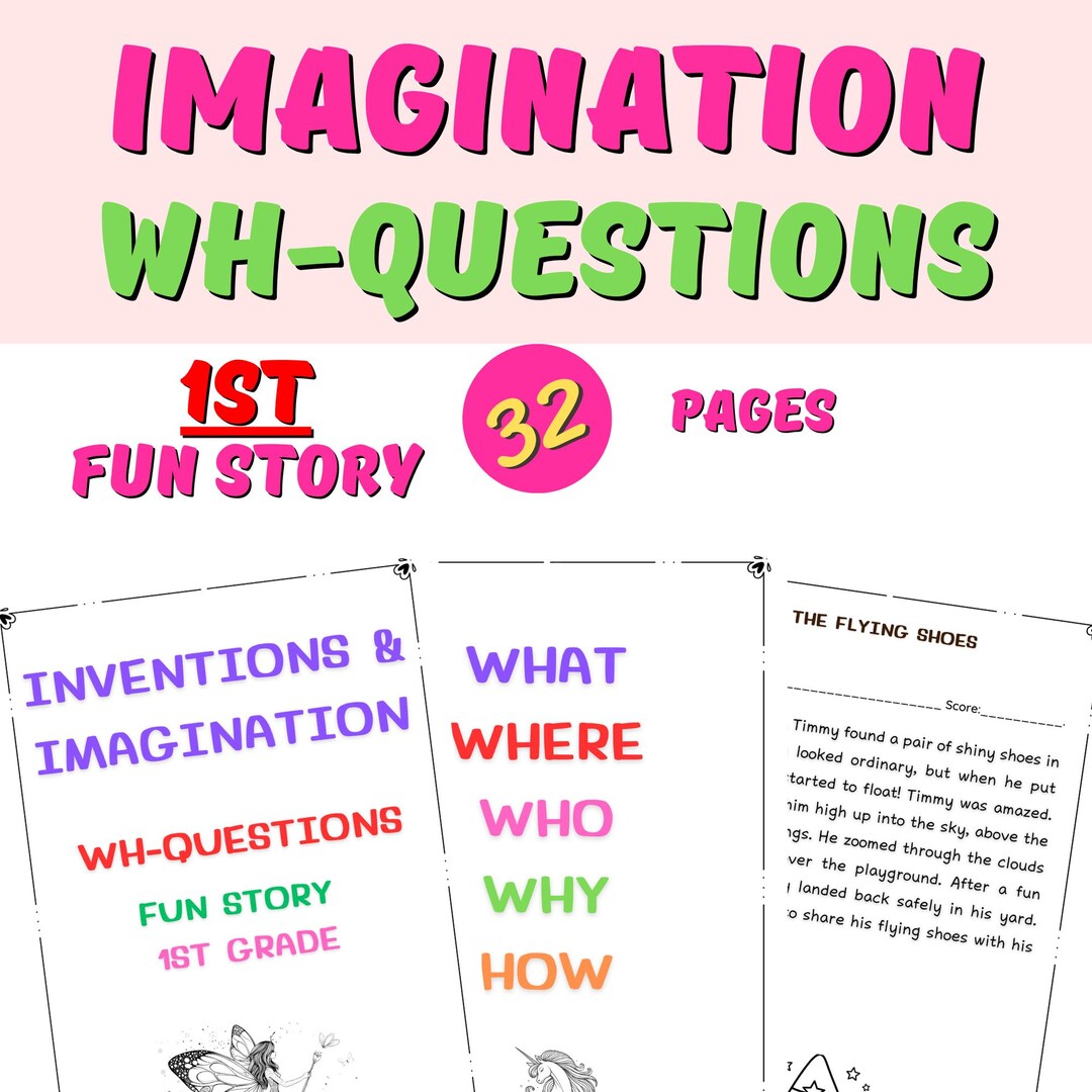 Wh-questions-inventions & Imagination Fun Story 1st Grade With ...