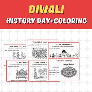 Diwali History Day+coloring Pages for Kids - Etsy