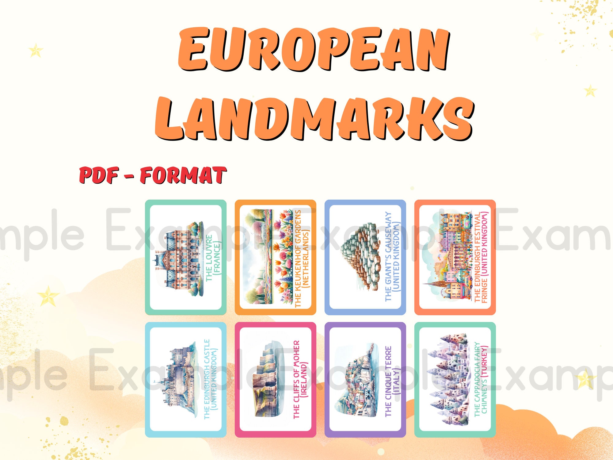 Explore Europe: Landmarks Flashcards for Kids - A Journey Through ...