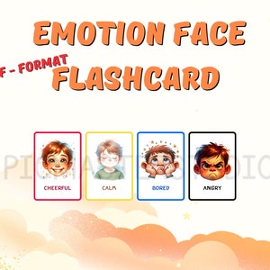 Emotion Face Flashcards: Learn to Identify and Express Emotions With ...