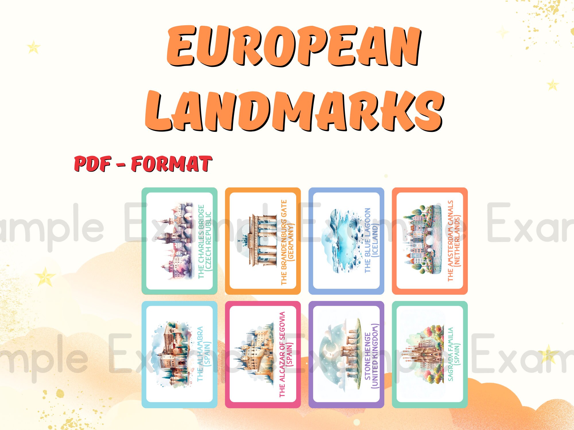 Explore Europe: Landmarks Flashcards for Kids - A Journey Through ...