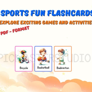 Sports Fun Flashcards for Kids Exciting Way to Learn and Play Discover ...