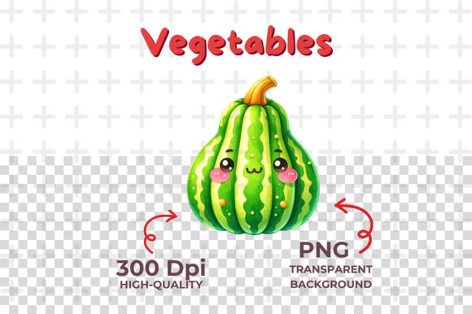 27 Vegetables Watercolor Clipart PNG | Kids Vegetable Clipart ...