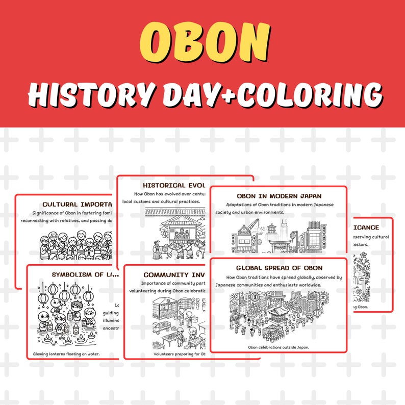 Obon History Day+coloring Pages for Kids | Obon History Day | Japanese ...