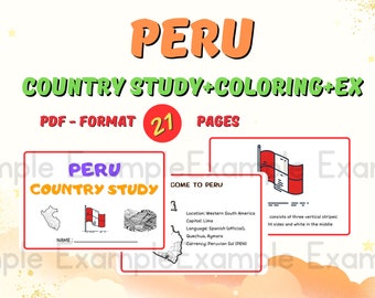 Peru Unit Study (english) - Etsy