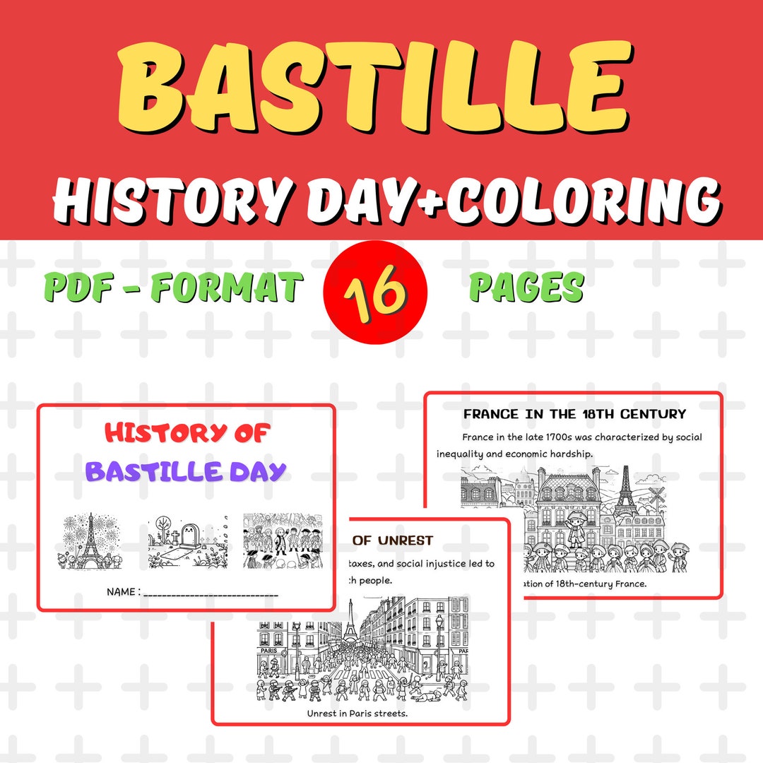 Bastille History Day+coloring Pages for Kids | Bastille Day Coloring ...