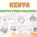 Kenya Country Study+coloring+ex Activities - Etsy