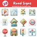 28 Traffic and Road Safety-street Signs Clipart | Kids Road Signs ...