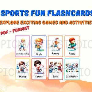 Exciting Bundle of 139 Flashcards for Kids: Sports, Landmarks, Science ...