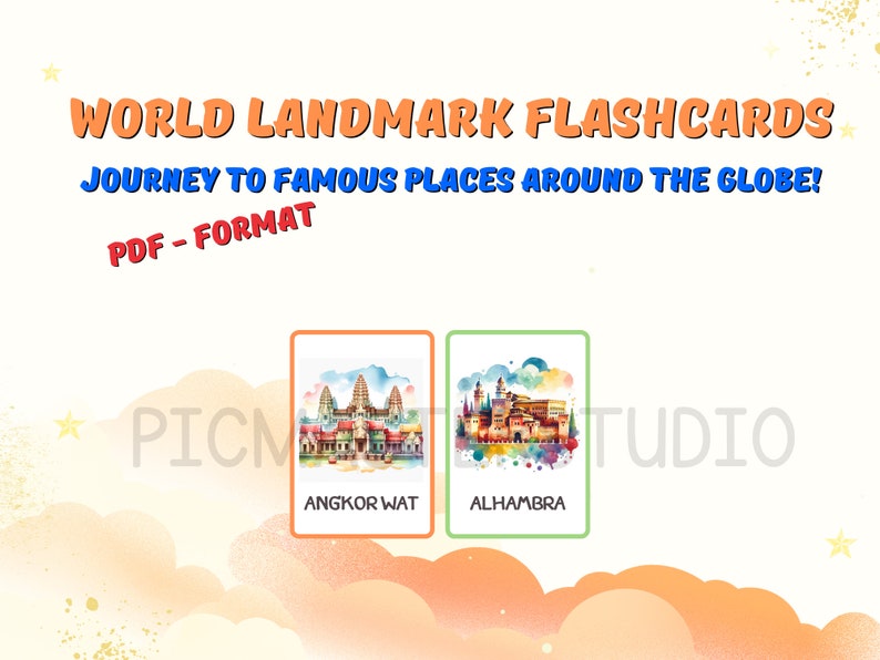 World Landmark Flashcards for Kids: Discover Global Wonders Fun ...
