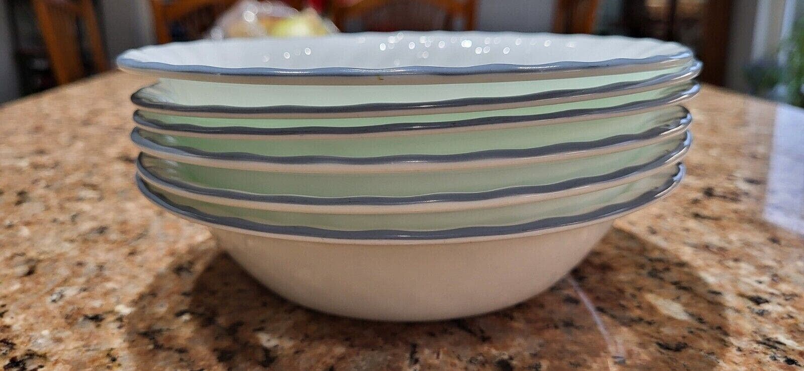 Corelle Swirl Bowls With Blue Cornflower set of 6 - Etsy