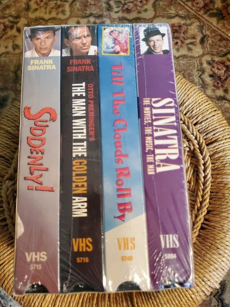 Frank Sinatra the Sinatra Collection Set -of 4 Four VHS Tapes New - Etsy