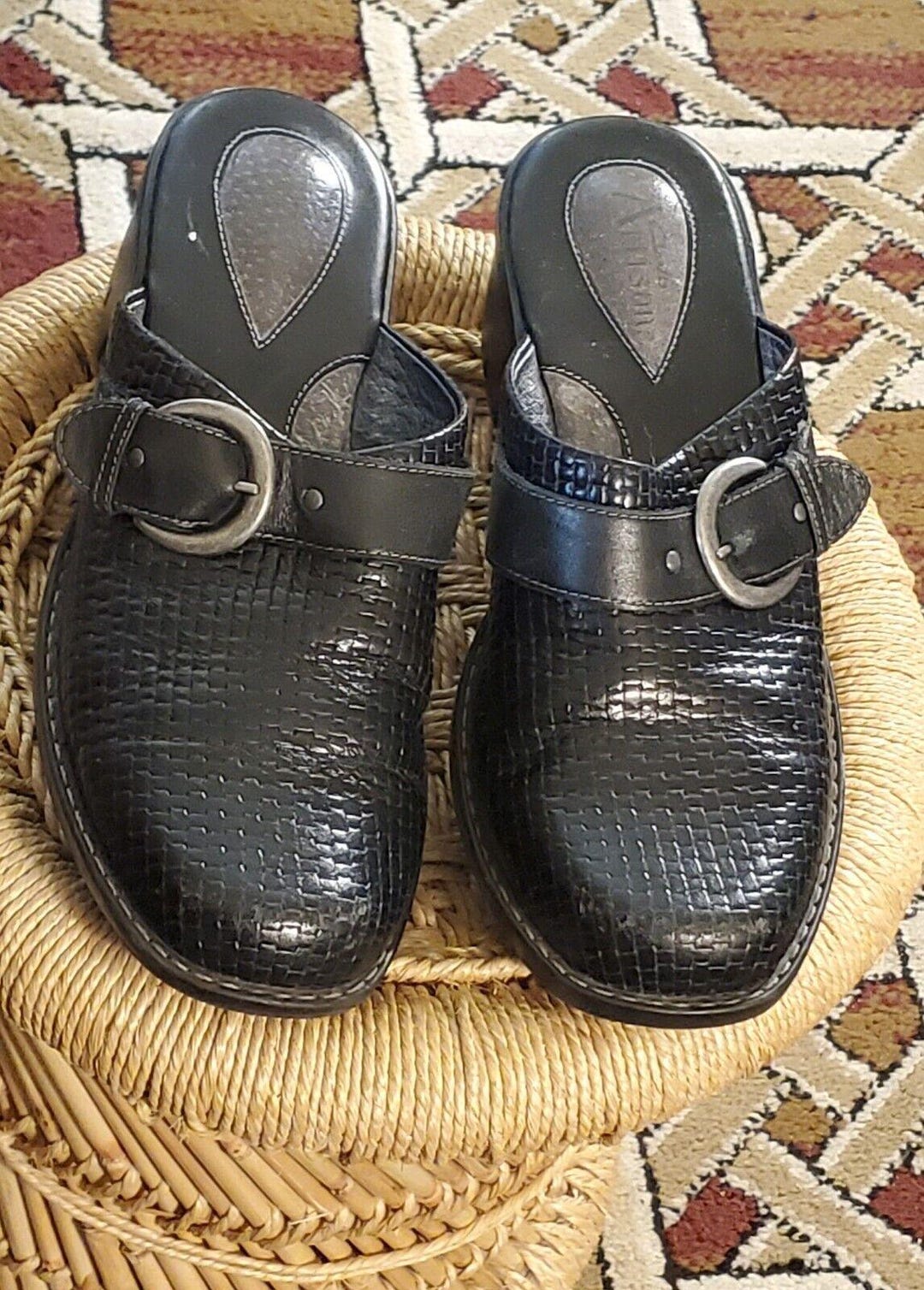 Clarks Artisan Women's Black Slip on Black Shoes Size 8.5M - Etsy