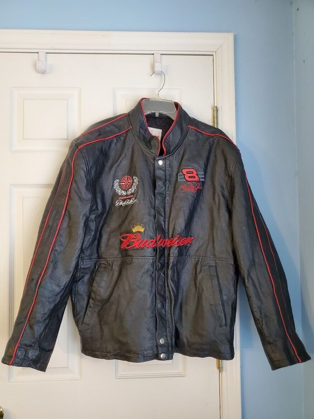 Dale Earnhardt Jr. #8 Chase Authentics Nascar Leather Jacket Sz XL - Etsy