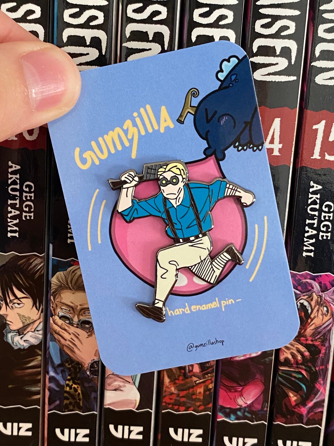 Suit-and-tie Senpai JK Sorcerer 1.5 Inch Hard Enamel Anime Pin in Black ...