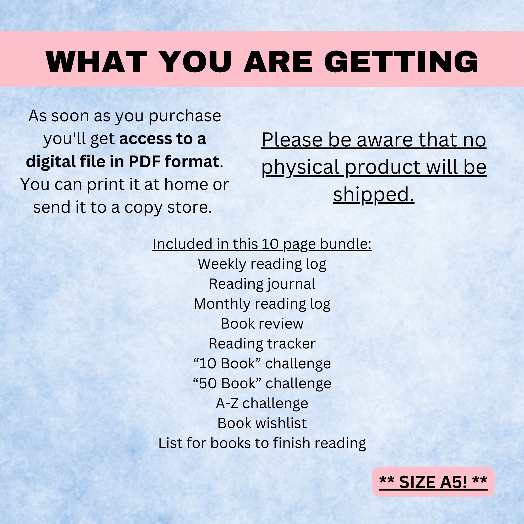 Reading Planner and Log, Printable Reading Planner, Reading Challenges ...