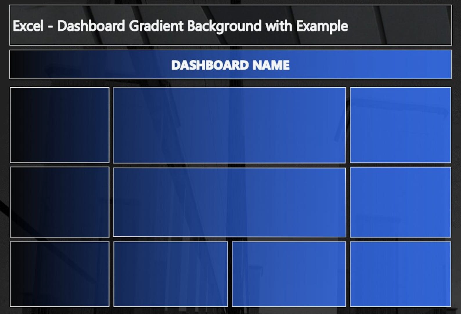 Gradient Background for Dashboard in Excel - Creative Beautiful ...