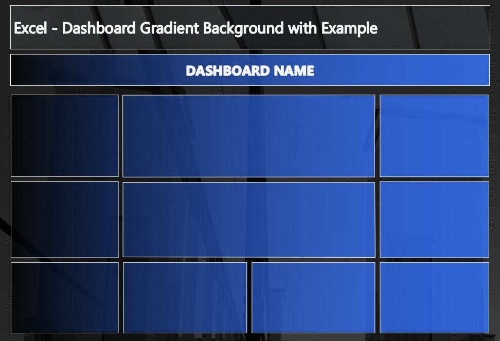Gradient Background for Dashboard in Excel - Creative Beautiful ...