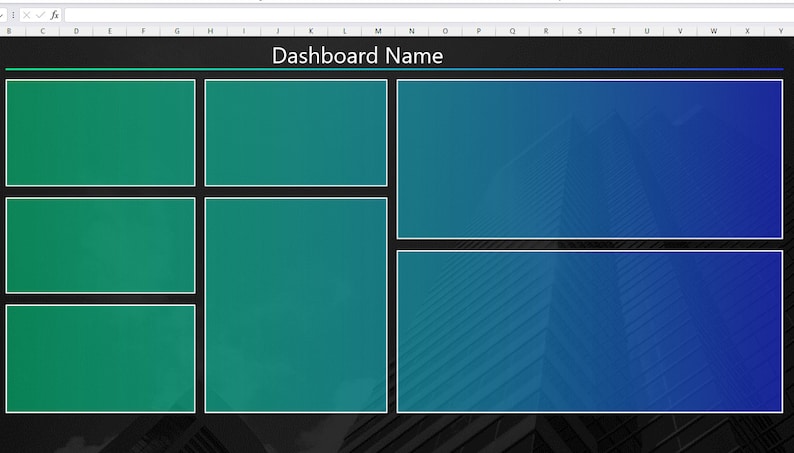 Gradient Background for Dashboard in Excel - Creative Beautiful ...