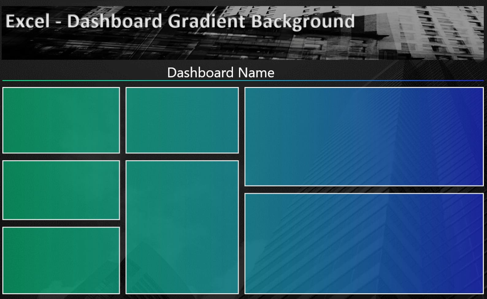 Gradient Background for Dashboard in Excel - Creative Beautiful ...