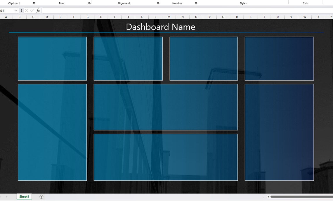 Gradient Background for Dashboard in Excel - Creative Beautiful ...