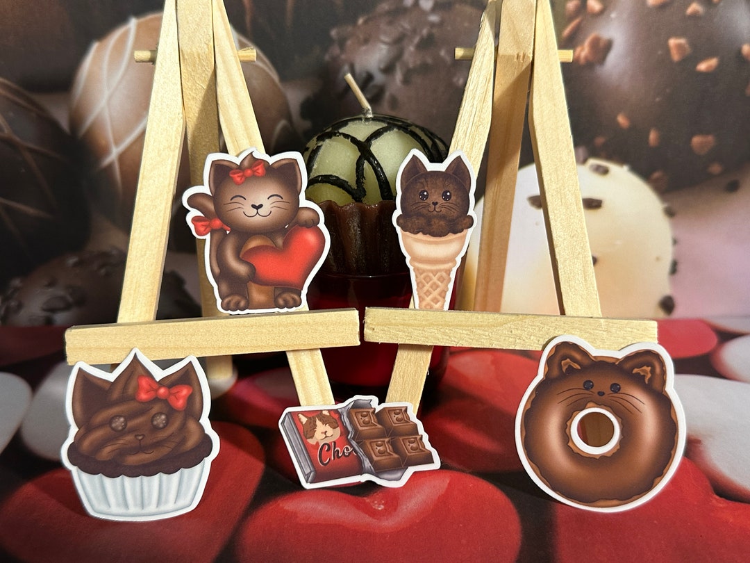 Chocolate Cat Sweets Cat Versions of a Chocolate Figurine, Ice Cream ...