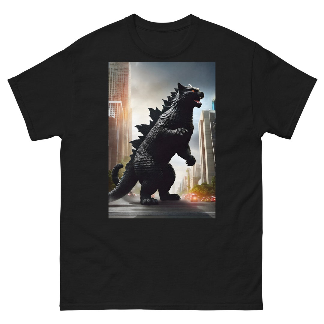 Godzilla Paws: Cat Edition Tee - Etsy