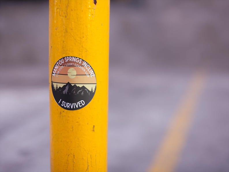 Manitou Springs Incline Round Sticker, Indoor\outdoor - Etsy