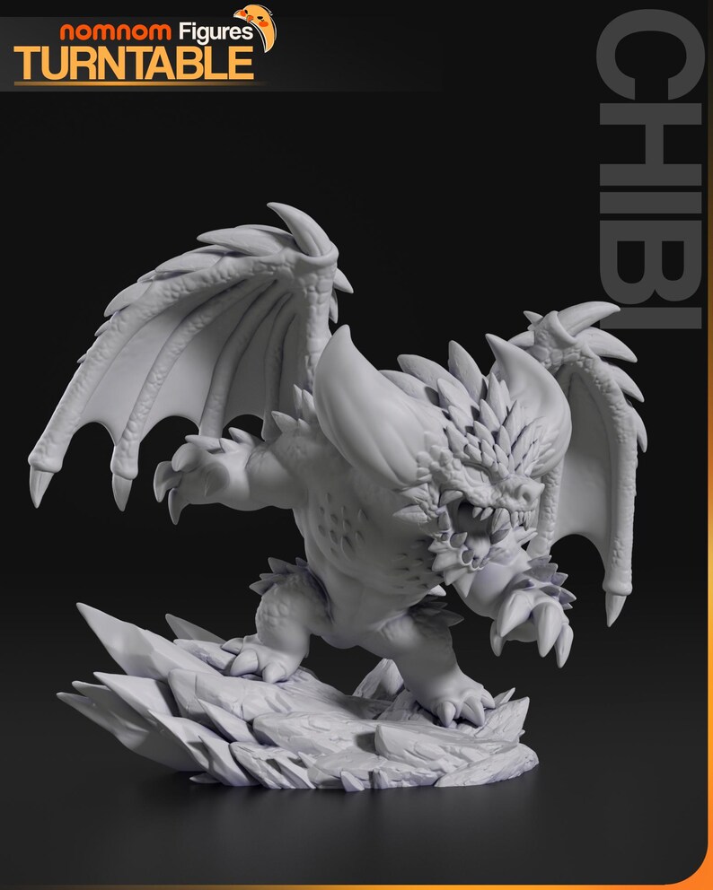 Chibi Nergigante - Figure for Painting - Etsy