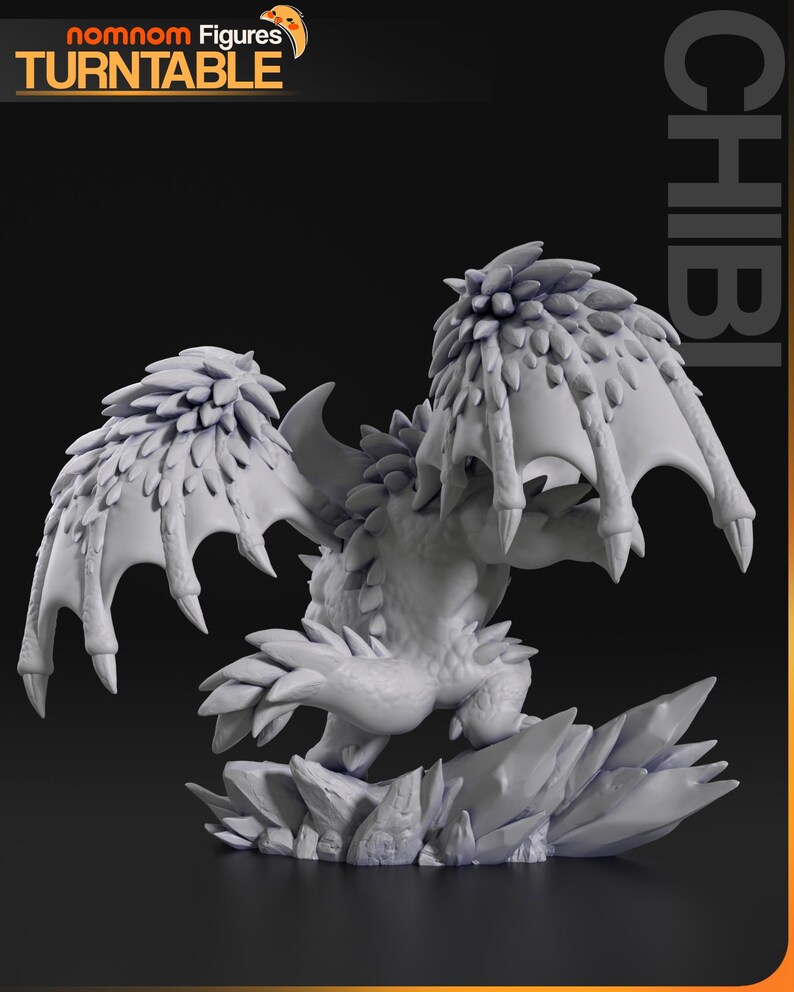 Chibi Nergigante - Figure for Painting - Etsy