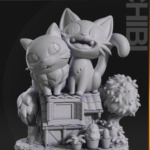 Kiki's Delivery Service: Chibi Gigi - Figure for Painting - Etsy