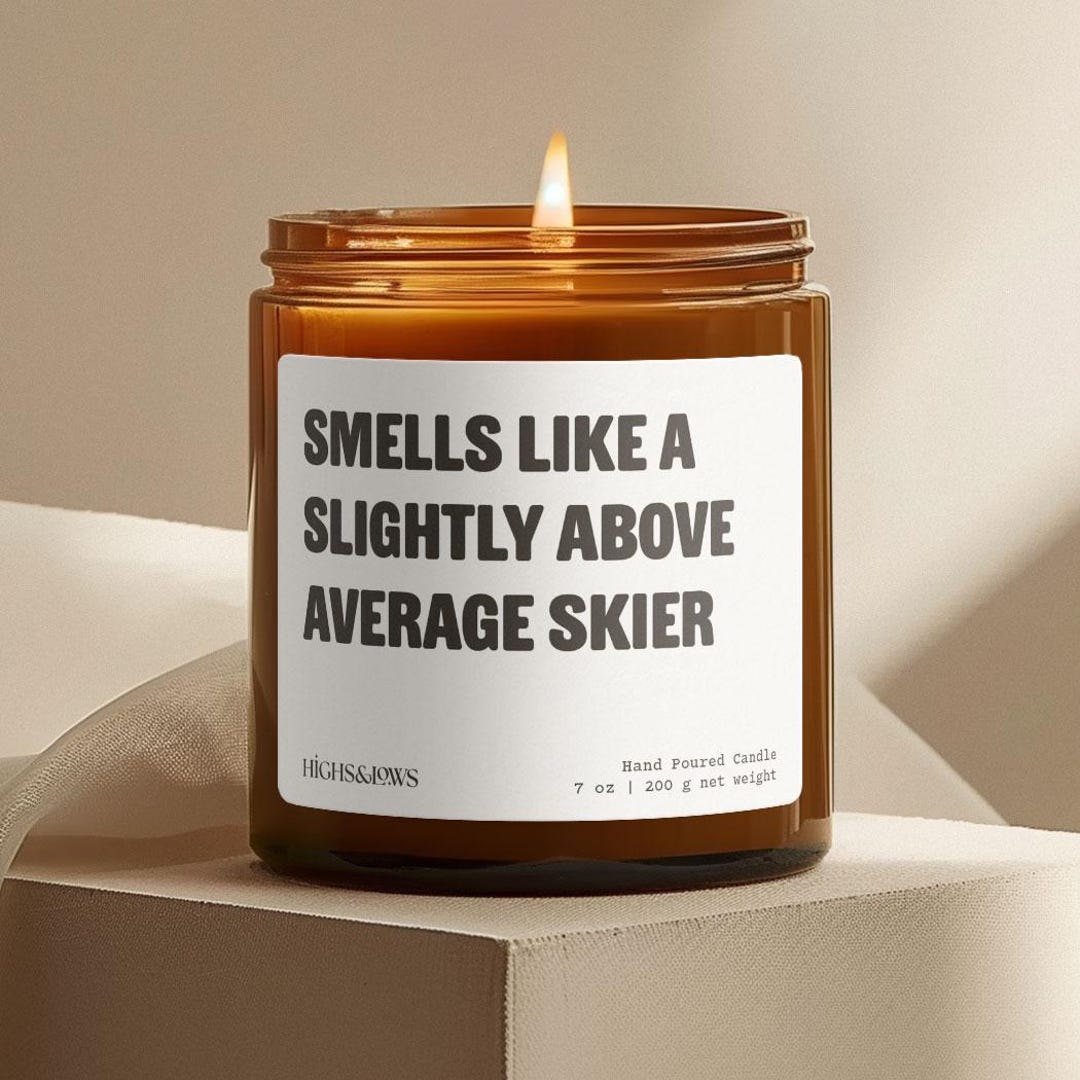 Smells Like Slightly Above Average Skier, Skiing Gift, Winter Sports ...