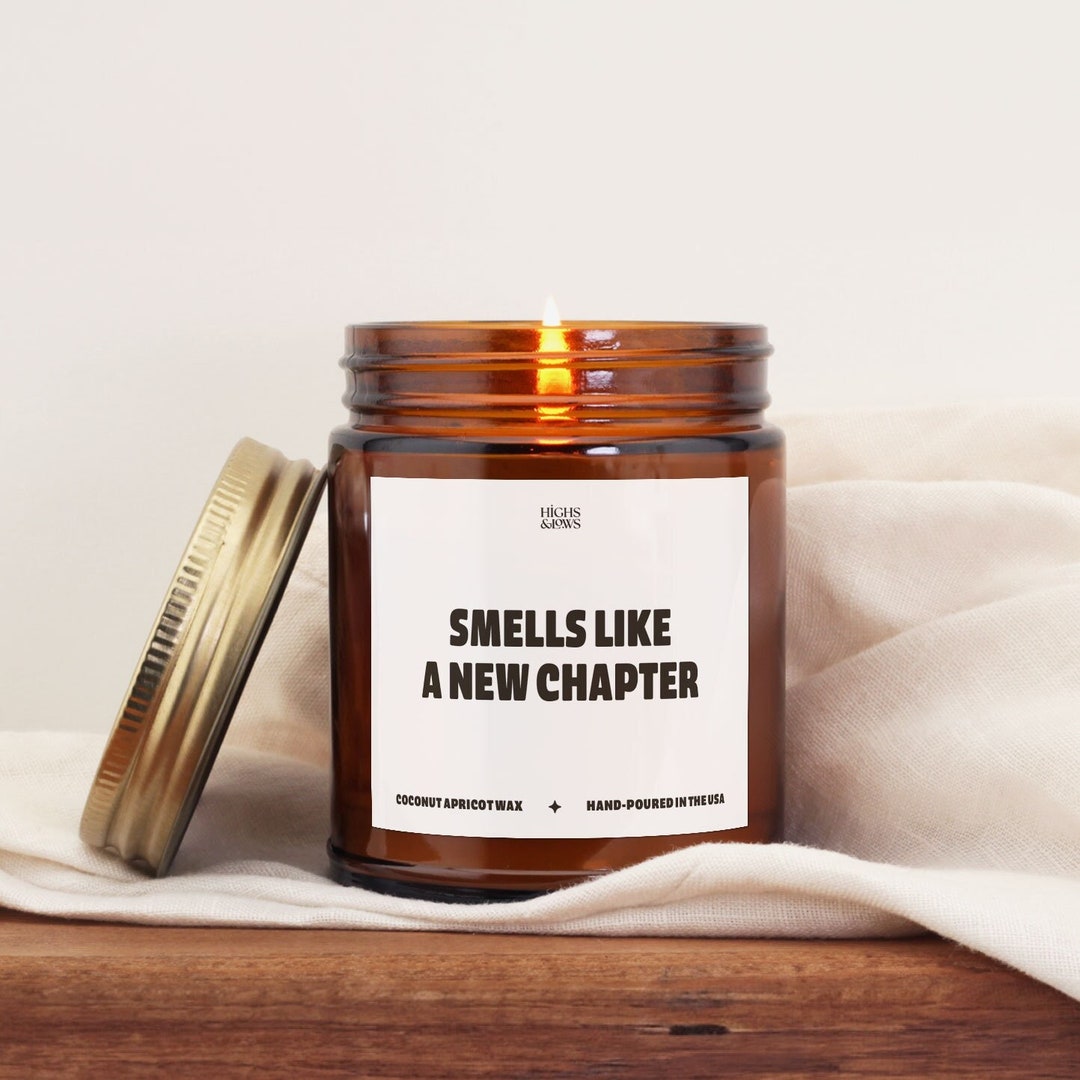 Smells Like a New Chapter Candle, Divorce Party Gift, Breakup Gift ...