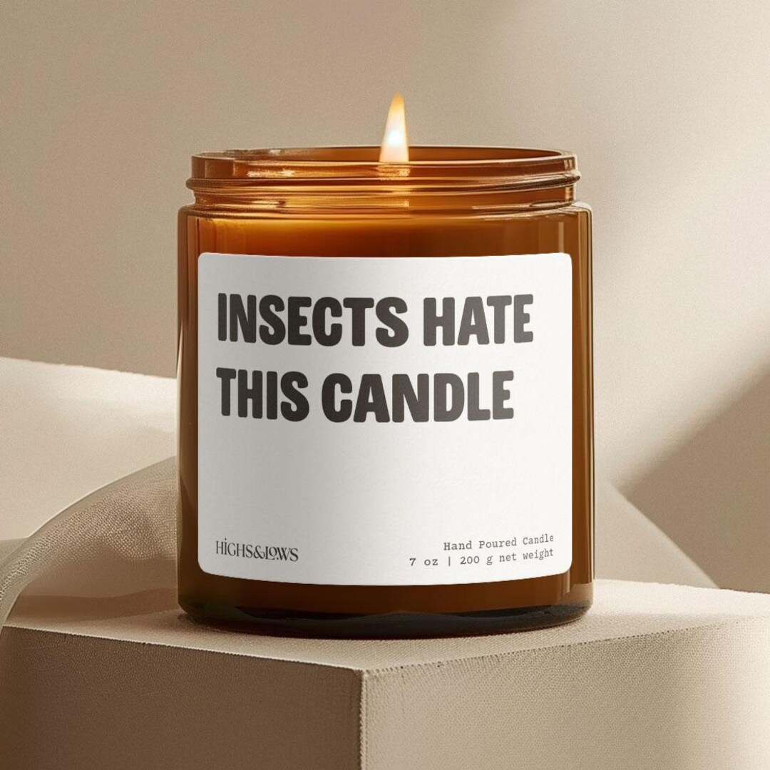 Insects Hate This Candle, Citronella Candle, Natural Bug Repellent ...