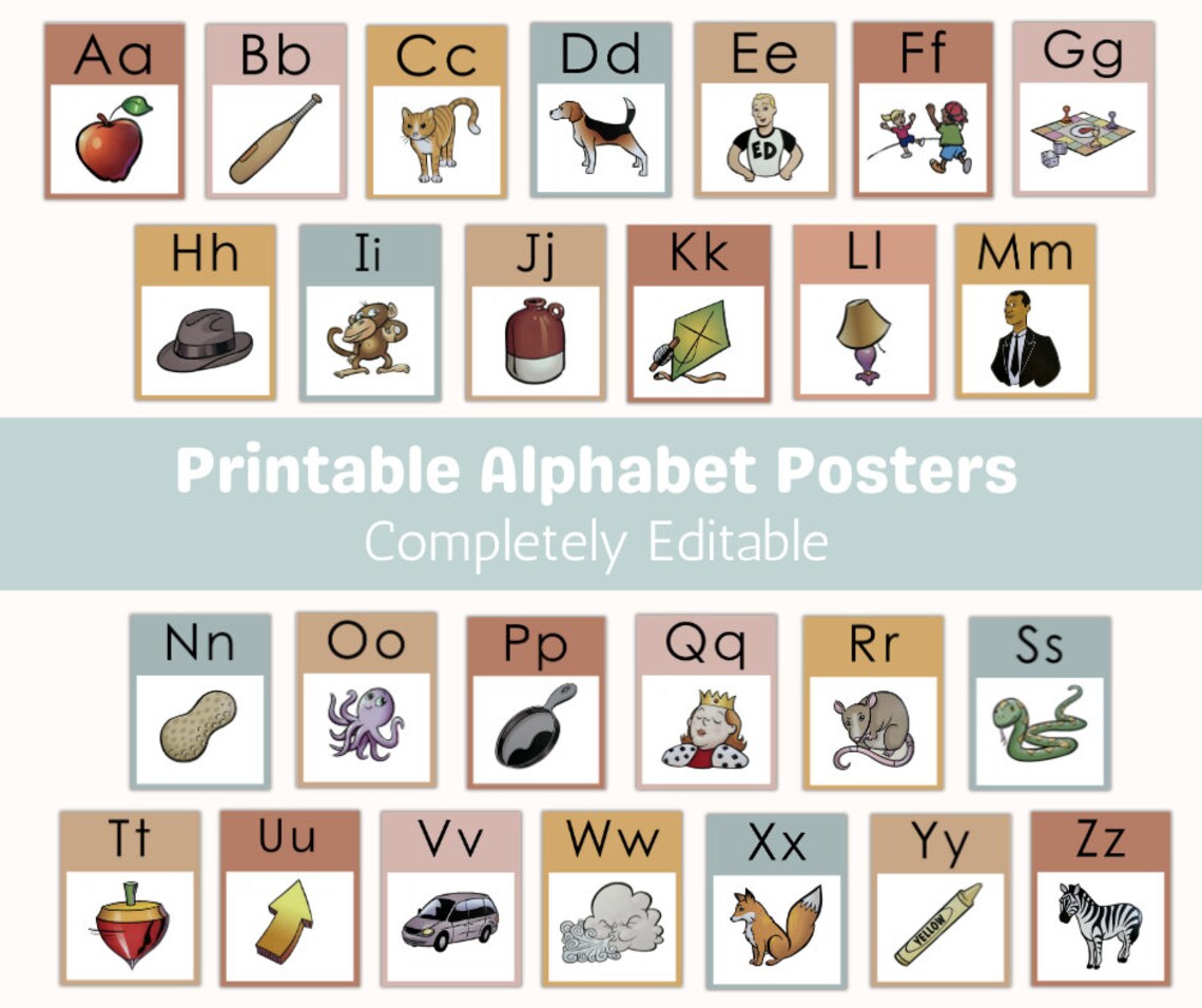 Classroom Alphabet Posters, Fundations Aligned, Classroom Decor ...