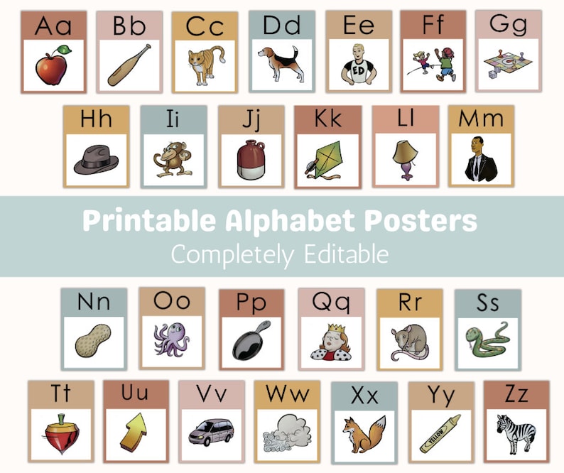 Classroom Alphabet Posters, Fundations Aligned, Classroom Decor ...