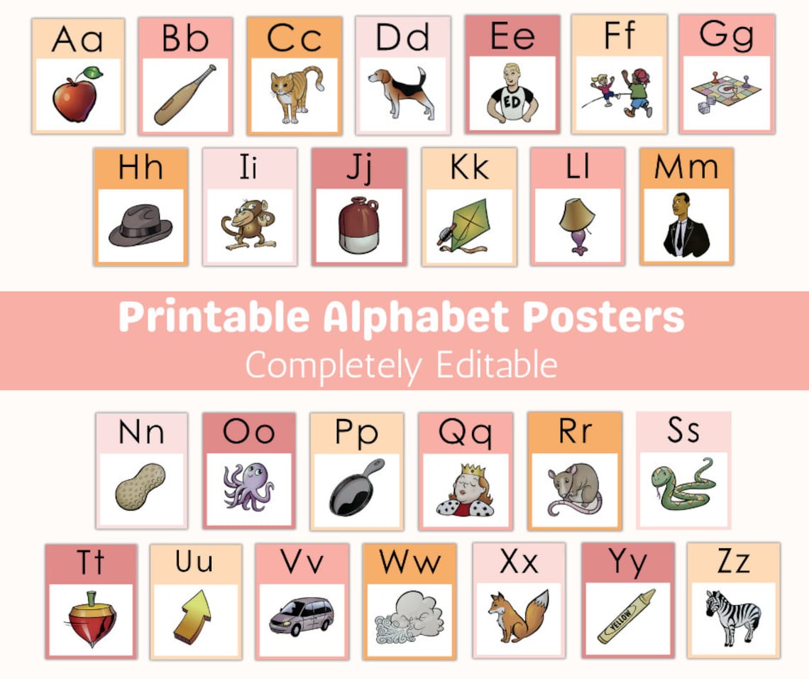 Classroom Alphabet Posters, Fundations Aligned, Classroom Decor ...