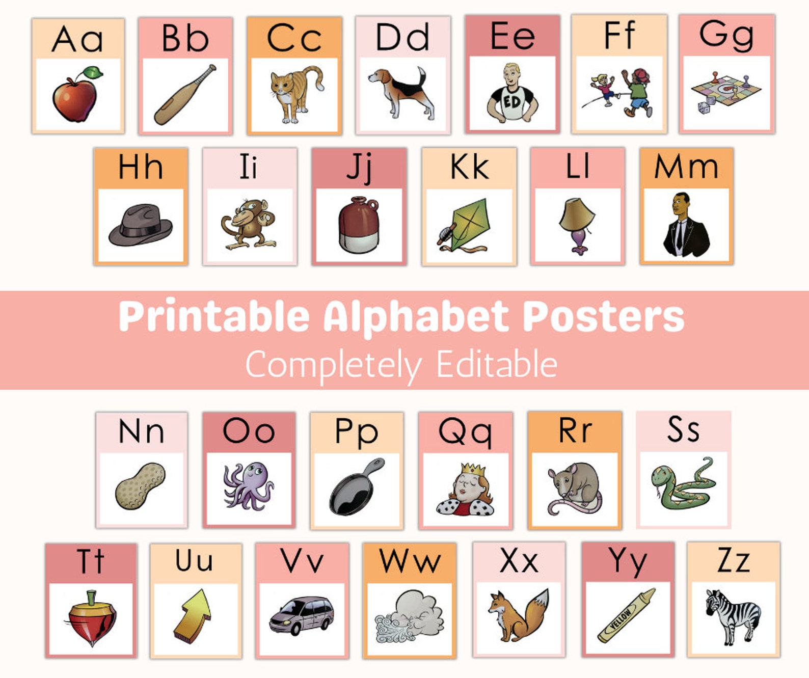 Classroom Alphabet Posters, Fundations Aligned, Classroom Decor ...