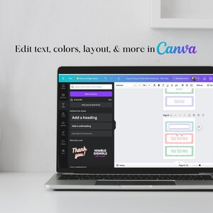 Classroom Schedule, Editable Classroom Printable, Canva Template ...