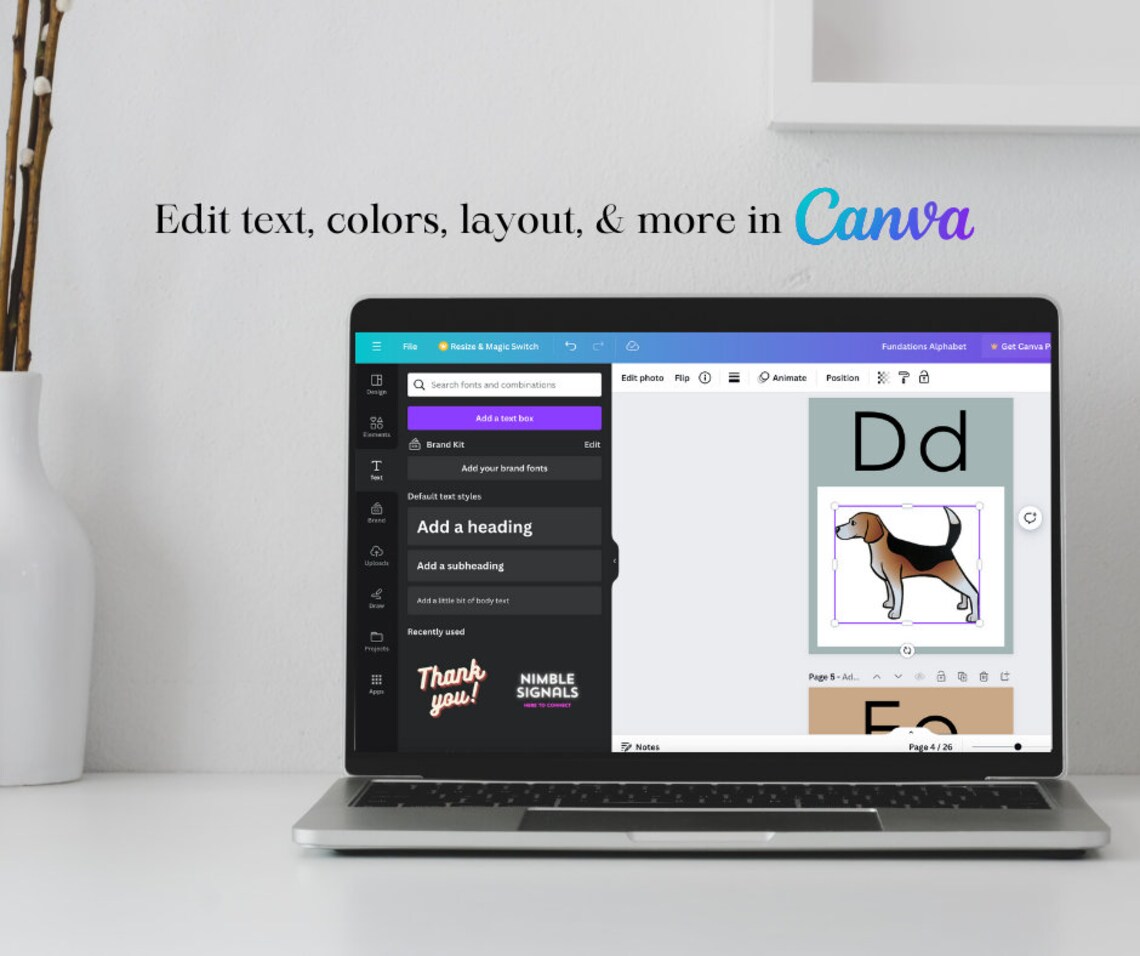 Bright Pastels Classroom Alphabet Posters, Fundations Aligned ...