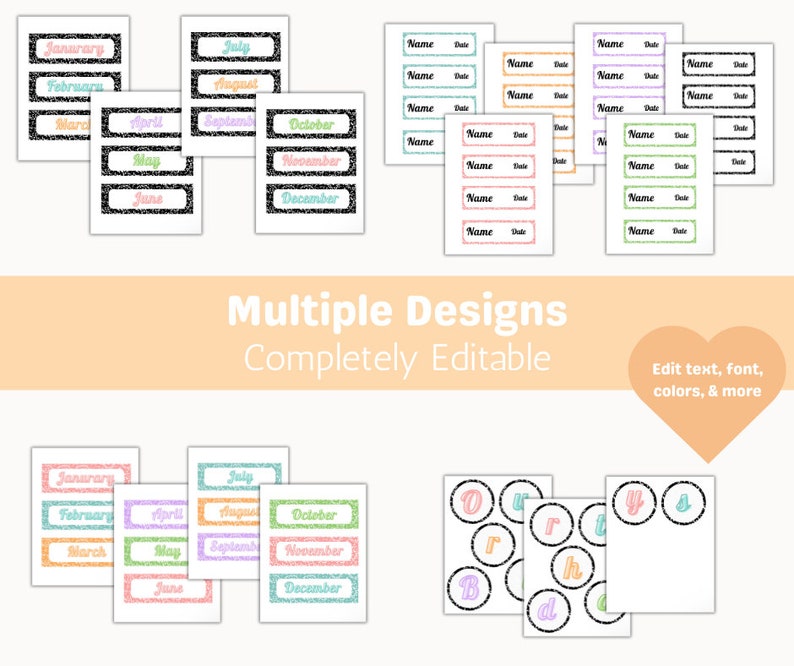 Classroom Birthday Display, Printable Birthday Posters, Editable ...