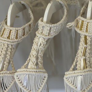 Macrame Epaulet Handmade Shoulder Board Unique Macrame Gift Cotton Cord ...
