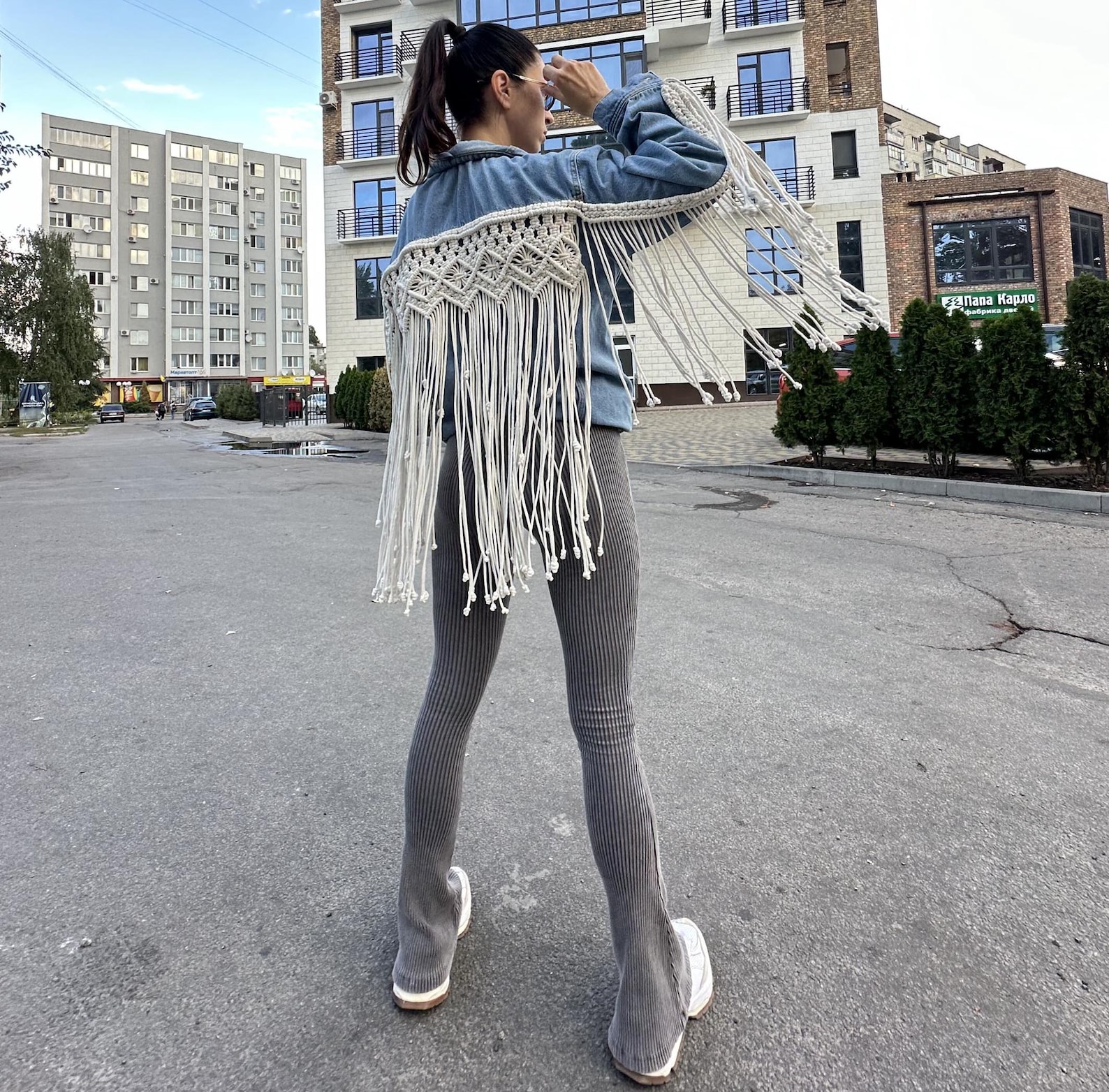 Jacket Overlay Macrame Jacket Embellishment Festival Clothing Macrame ...