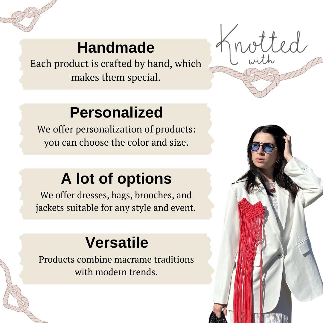 Jacket Overlay Macrame Jacket Embellishment Festival Clothing Macrame ...