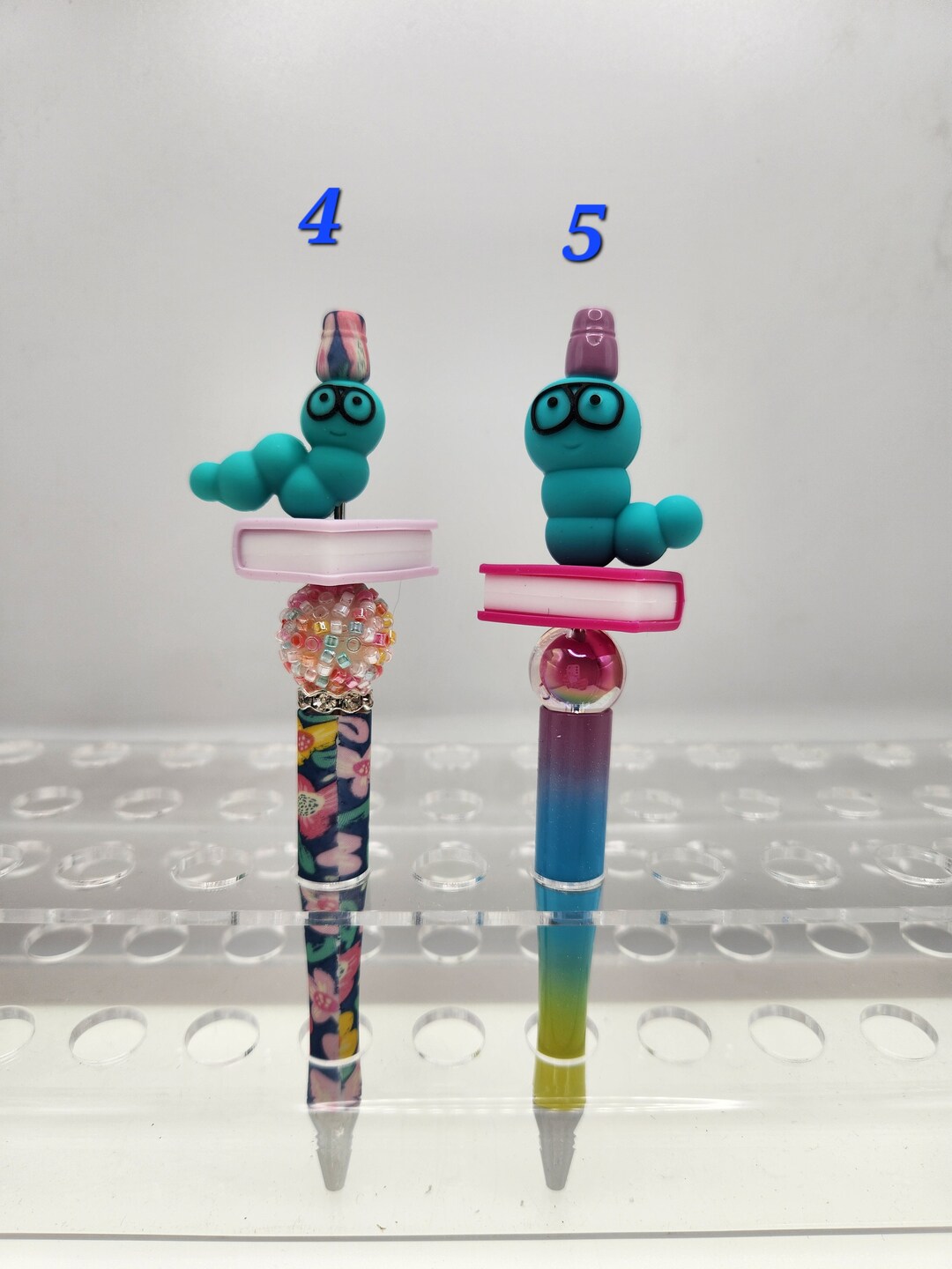 Book Worm 3D Beaded Pen, Gifts for Her, Bling Pen, Gift, Funny Pen ...