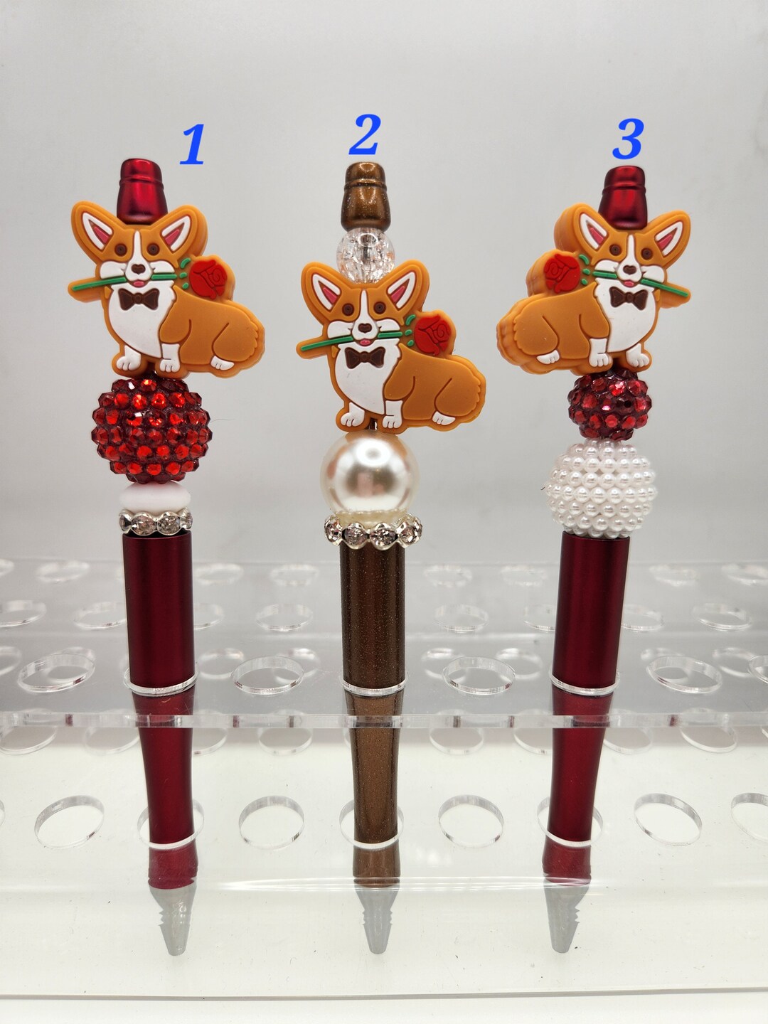 Corgi Dog Pet Animal Beaded Pen, Gifts for Her, Bling Pen, Gift, Funny ...